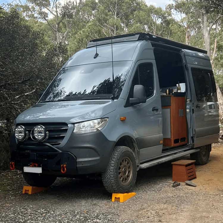 GMF Mercedes Sprinter Van 2019+ Bonnet Antenna Bracket | The Fitting Bay